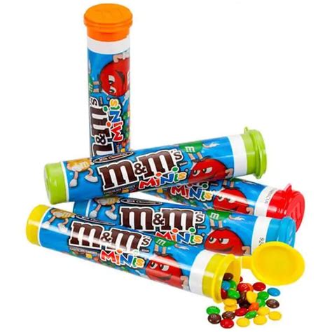 Mandms Minis Candy Mega Tubes 24 Piece Box Candy Store