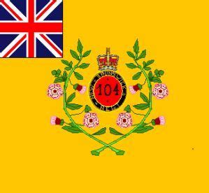 British 104th New Brunswick Regiment Of Foot Flag Napoleonic Wars