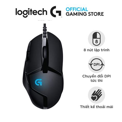 Chuột Gaming Có Dây Logitech G402 Hyperion Fury Fps 4000 Dpi 8 Nút