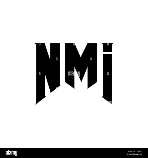 Nmi Letter Logo Design For Technology Company Nmi Logo Design Black