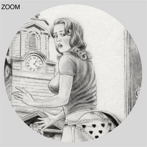 Printable Door And Skirt Vintage Pin Up Kinky Art By Roger Benson