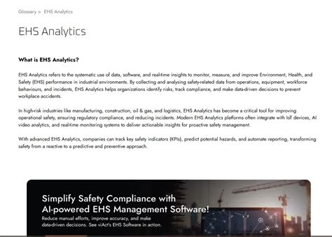 Best Ai Powered Ehs Analytics Software Viactai