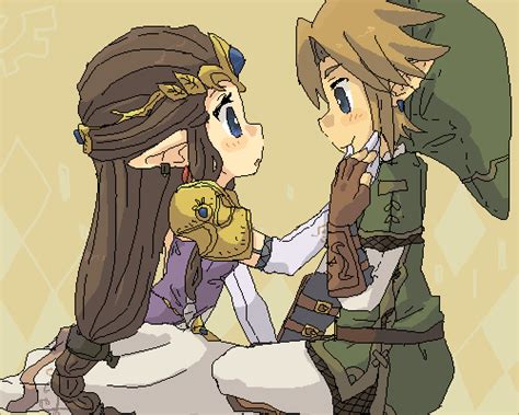 Link And Princess Zelda The Legend Of Zelda And More Drawn By Tsutsuji Danbooru