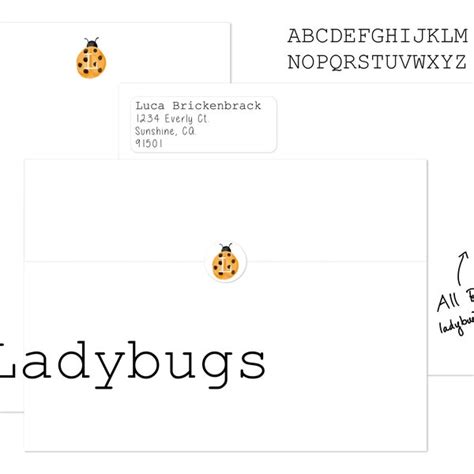 Ladybug Monogram Etsy
