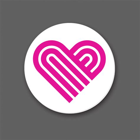 Ddc 205 “expanding Heart Pink” Decal — Draplin Design Co North America