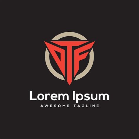 Premium Vector Dtf Letter Logo Design Icon