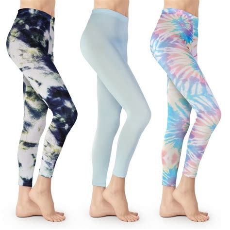 3 Pack Tie Dye Leggings For Women Athletic Casual Lounge Yoga Pants 4