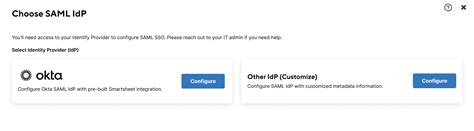 Configure Saml For Domain Level Single Sign On To Smartsheet