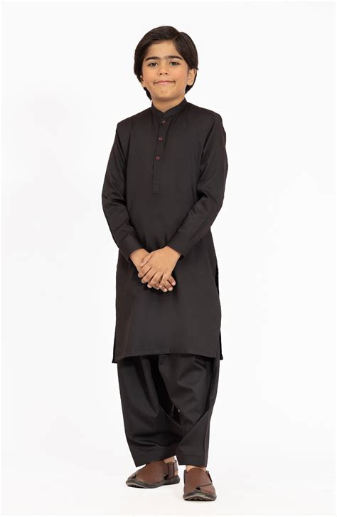 Black Blended Kameez Shalwar