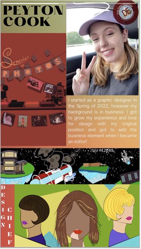 Peyton Cook Is A Marketing Major And The Layout Editor For The De We