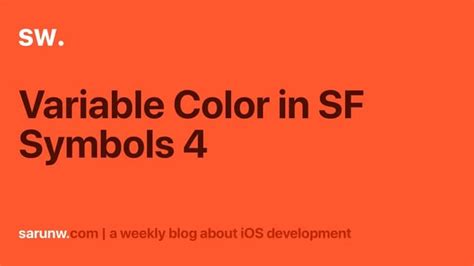 Variable Color In Sf Symbols 4 Rswift
