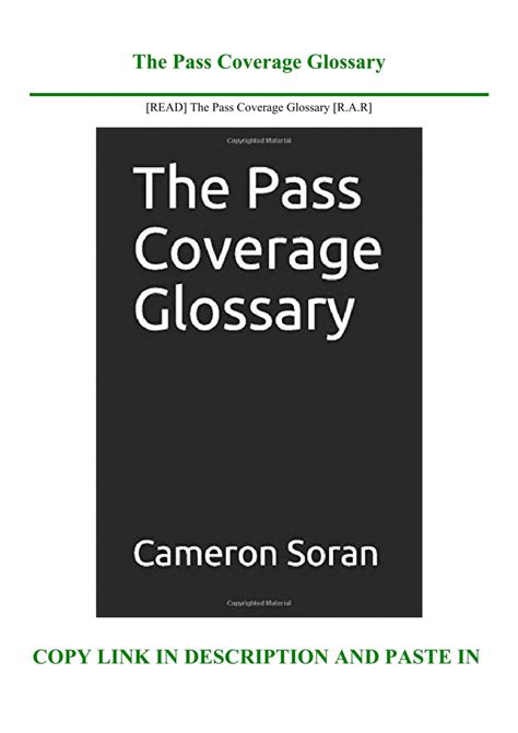 Read The Pass Coverage Glossary Rar