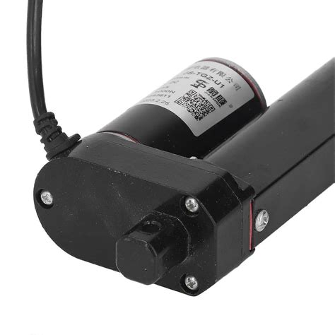 Linear Electric Actuator 1000n 200mm Stroke Ip65 Black Linear Actuator With Limit Switch 24v