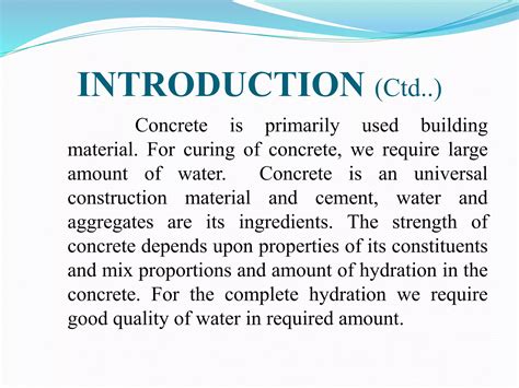 Self Curing Concrete Pptx