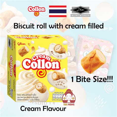 Glico Collon Chocolate Collon Cream Collon Strawberry 46g Halal