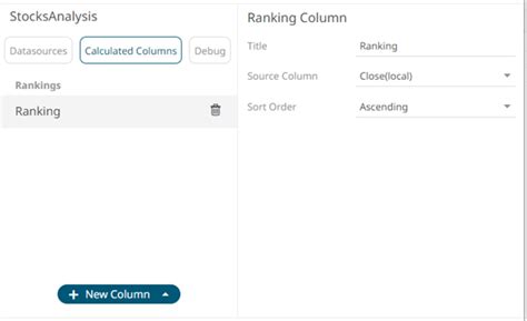 Adding Ranking Columns