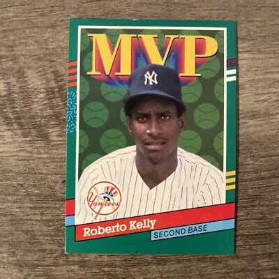 Baseball Card Roberto Kelly Mvp Yankees Leaf 1990 400 Ebay