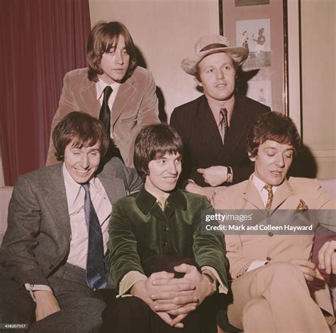 English Pop Group The Hollies Posed Circa 1969 Clockwise From Top