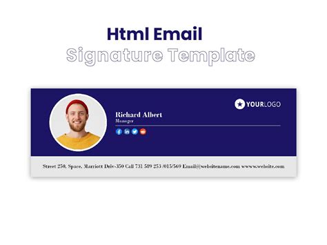 Different Clickable Html Signature Design Images Behance