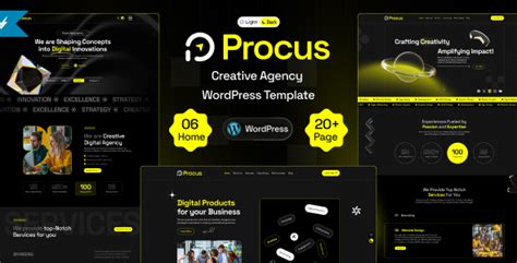 Procus Modern Creative And Digital Agency Wordpress Theme 10 Gplplus