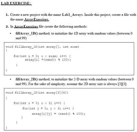 Solved LAB EXERCISE 1 Create A New Project With The Name Chegg Com