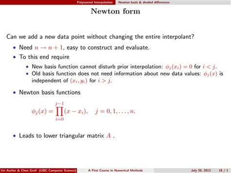 2 Polynomial Interpolation Ppt