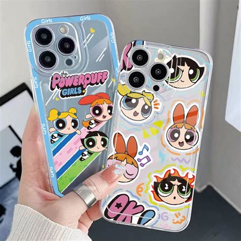 For Xiaomi Redmi Note 11 12 Pro 5G 11S 10 Pro 4G 10S Redmi 12C 11A 10C 9C Powerpuff Girls Clear