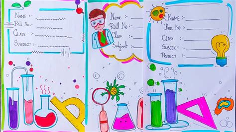 Front Page Decoration For Project Science Border Design Assignment