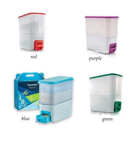 Tupperware Rice Smart 10kg Ricesmart Red Purple Green Blue Rice Smart