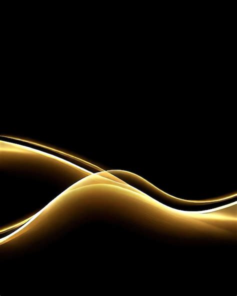 Premium Photo Vector Wave Lines Smooth Flowing Dynamic Gold Gradient Light