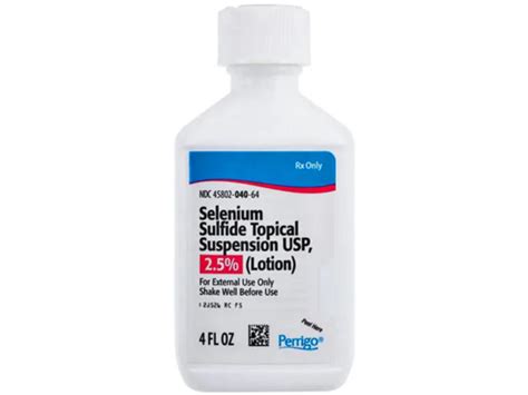 Selenium Sulfide Topical Suspension 2 5 4 Fl Oz Perrigo Rx