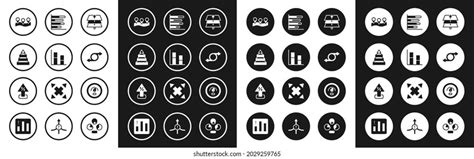 Set Layers Graph Chart Diagram Pyramid Stock Vector Royalty Free