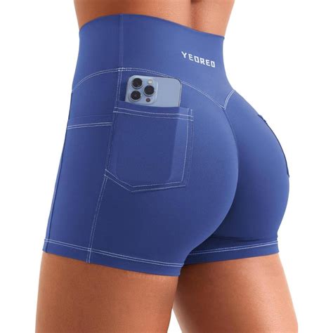 Yeoreo Coreflex Women Workout Shorts With Cargo Pockets Hidden Scrunch