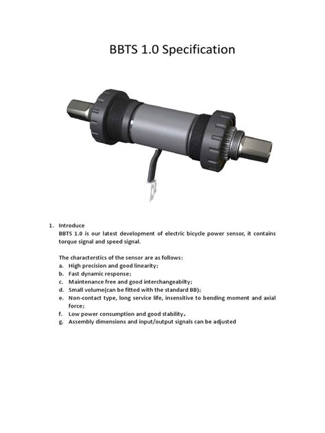 Bottom Bracket Torque Sensor Size Pdf Sensor Torque