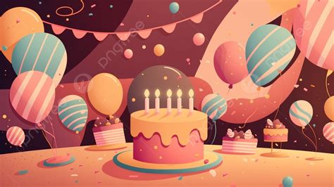 생일 풍선 축하 배경 풍선 생신 생일 케이크 배경 일러스트 및 사진 무료 다운로드 Pngtree