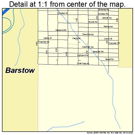 Barstow California Street Map 0604030