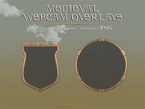 Medieval Webcam Overlay Twitch Camera Borders Fantasy Games Stream