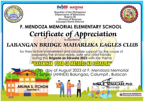 Brigada Certificate Pdf