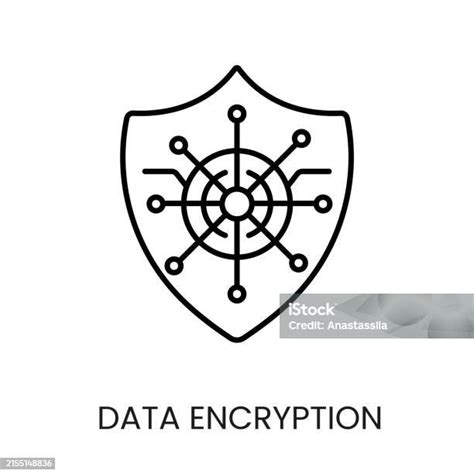 Data Encryption Line Vector Icon With Editable Stroke Stock Illustration Download Image Now