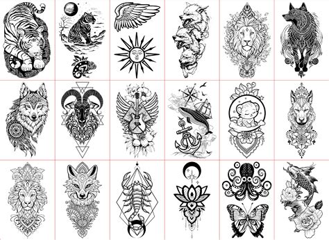 100 Plant Based Herbal Juice Temporary Tattoo Temporary Tattoo