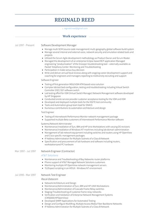 Software Development Manager Resume Samples And Templates Visualcv