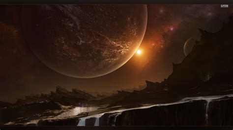 Download Sci Fi Planetscape Hd Wallpaper