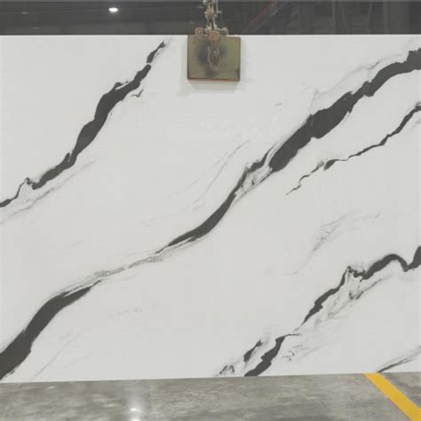 Artificial Nano Glass White And Black Quartz Stone For Wallfloor Slab