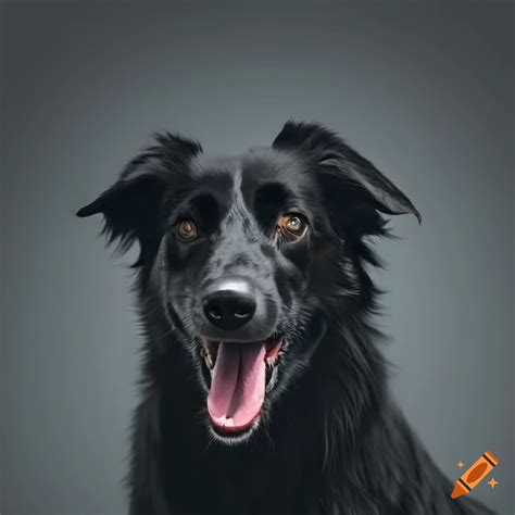 Solid Black Border Collie