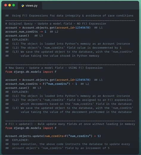 Just Like In The Real World Django Also Has F Expressions Quick Tip Rdjango