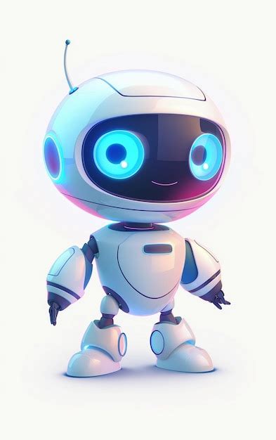Robot Mascot Premium Ai Generated Image