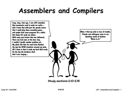 Ppt C Programming Wisdom Assembly Compilers And Libraries