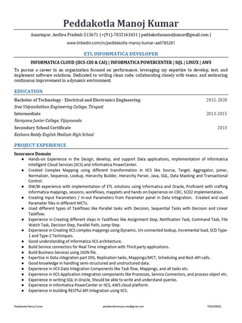 Etl Informatica Developer Pdf Software Data Management Etl Informatica Developer Pdf Software Data Management