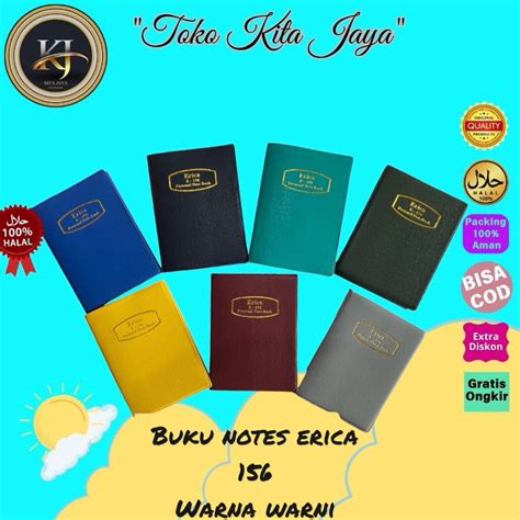 Jual Notes Kecil Buku Saku Erica 156 Warna Warni Shopee Indonesia