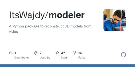 Github Itswajdymodeler A Python Package To Reconstruct 3d Models